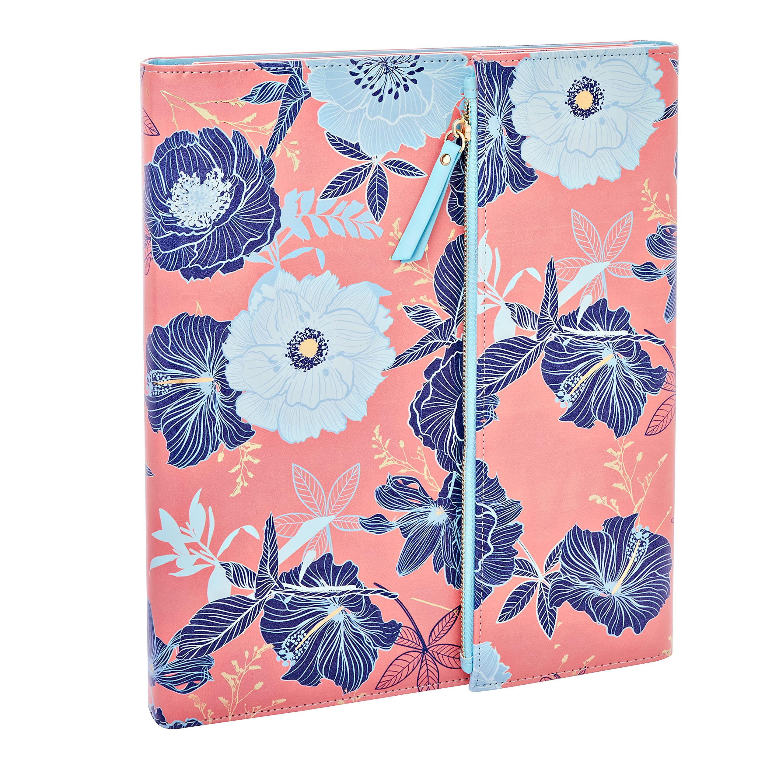 Pen + Gear Coral Floral Pattern Binderfolio