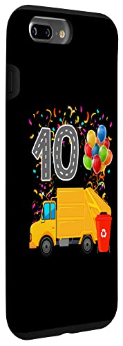 iPhone 7 Plus/8 Plus Happy 10 Birthday Rear Loader Garbage Truck Case