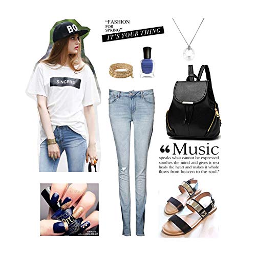 KARRESLY Women's Mini Backpack Purse PU Leather Rucksack Purse Ladies Casual Shoulder Bag for Women(Black1)