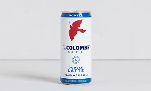La Colombe Double Shot Draft Latte - 9 Fluid Ounce, 16 Count - Cold-Pressed Espresso and Frothed Milk - Made With Real Ingredients - Grab And Go Coffee