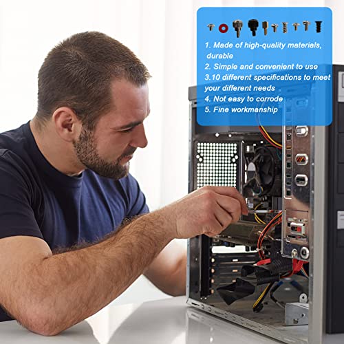 VILLCASE 456 Pcs Screw Motherboard Mounting Hardware Kits Mother Board Computer Motherboards Motherboard Bolt Bracket Laptop Steel