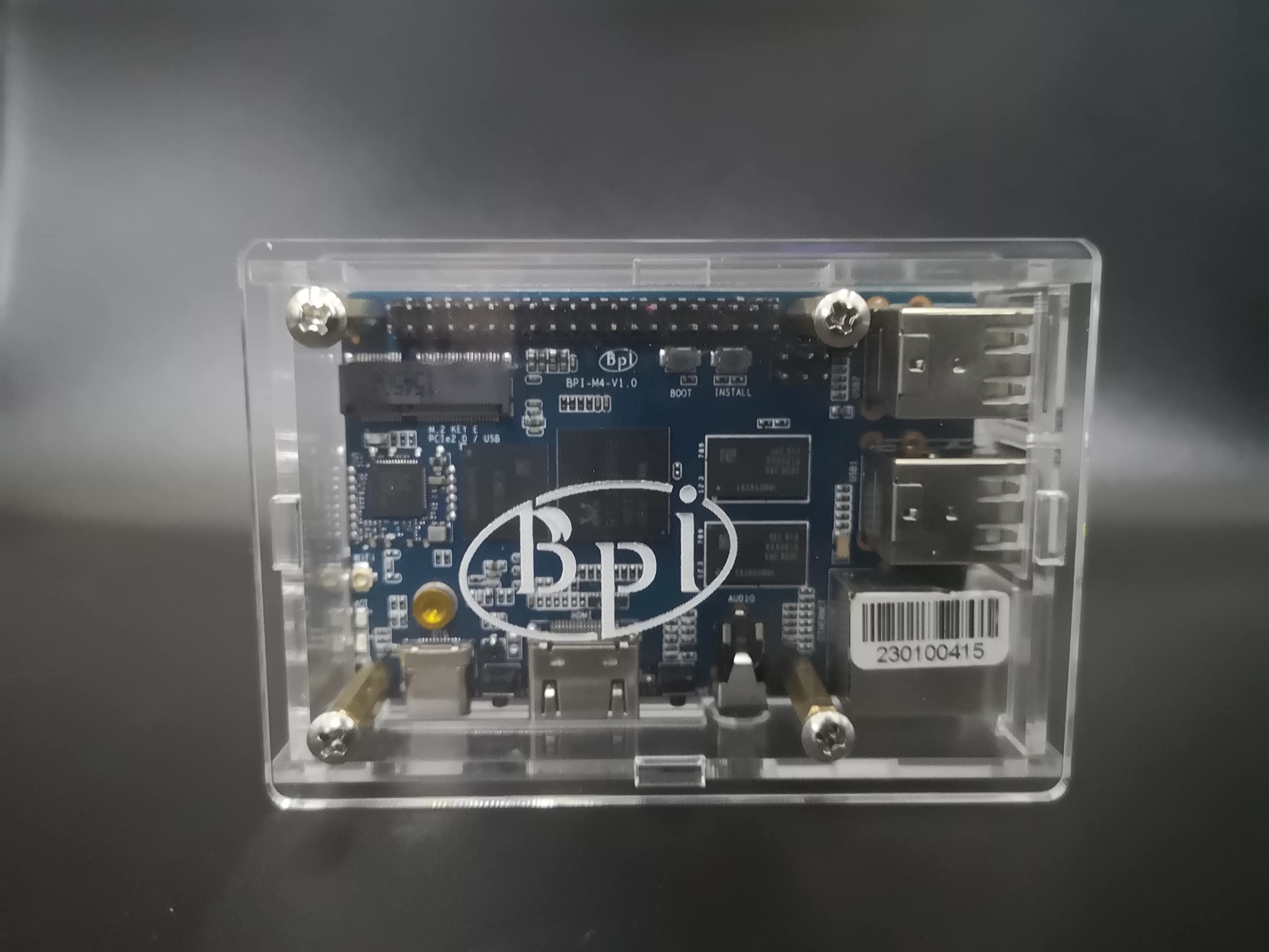 WayPonDEV Banana Pi BPI-M5 M4 Acrylic Case for Banana Pi M5 Single BOAD Computer Support Android Debian Raspbian Armbian