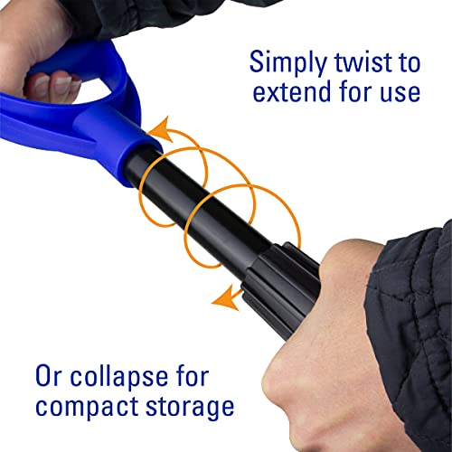 SubZero 17211 Auto Emergency Snow Shovel with Extendable Handle (Colors may vary)
