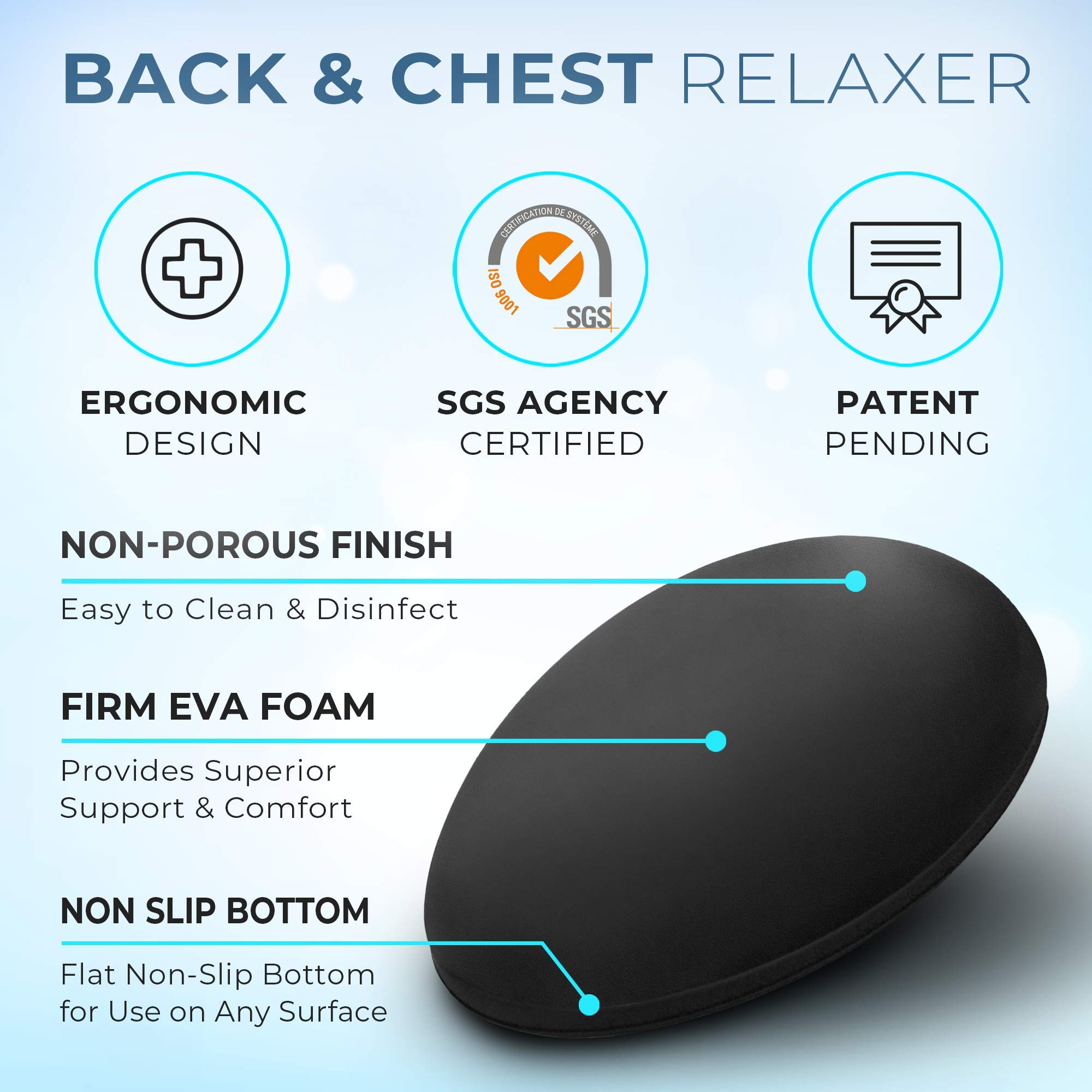 Lumia Wellness CostoBlock - Firm Thoracic Pod for Costochondritis Relief and Tietze Syndrome - Relieve Chest, Upper and Lower Back Pain