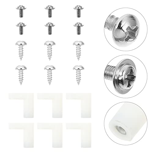 VILLCASE 50 Sets Insulating Post PCB Mounting Feet PCB Pillar PCB Board L Shape Insulated PCB Spacer PCB Spacer Feet Motherboard Fixing Feet Board Mounting Feet White Floor Mat Plastic Feet