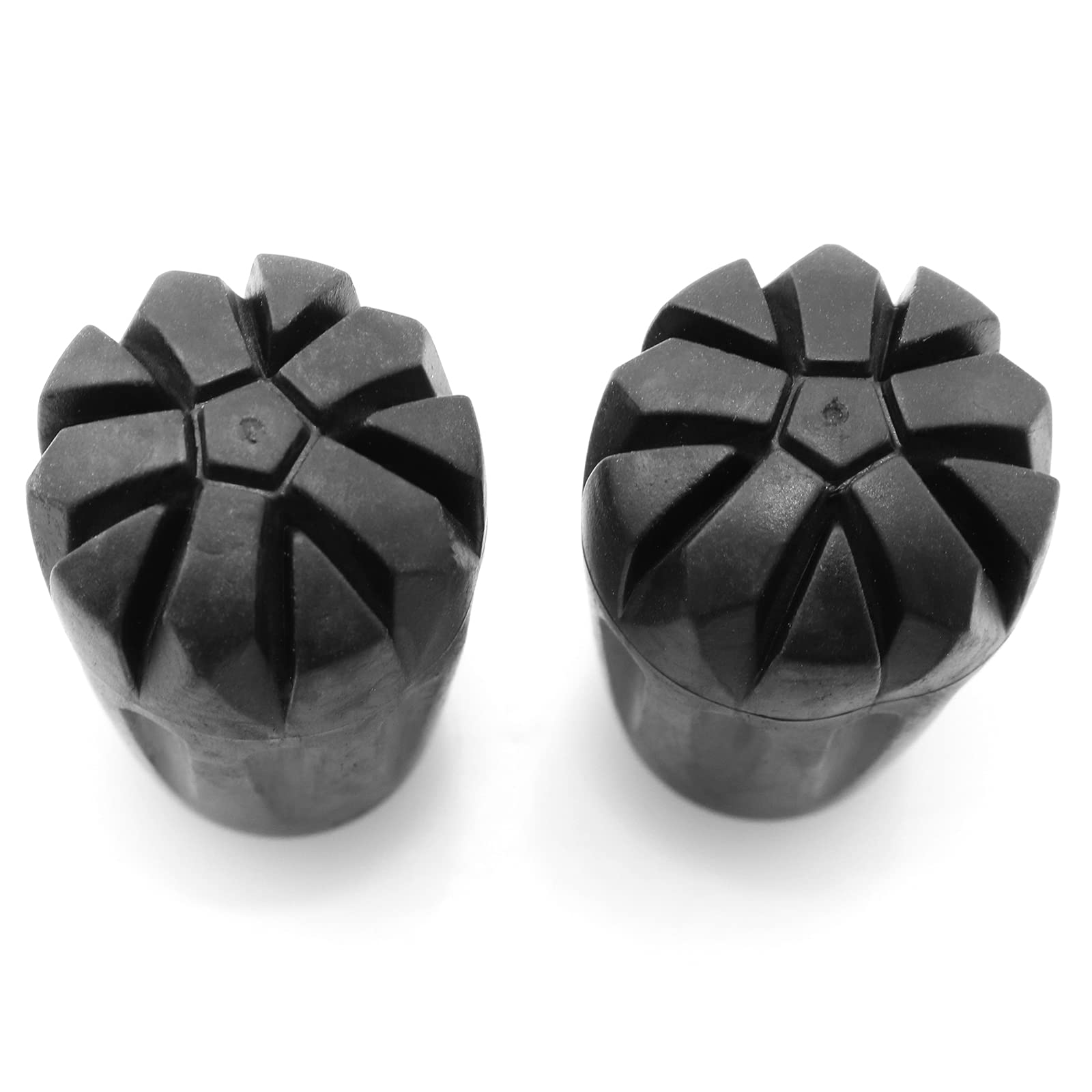 Lind Kitchen Rubber Trekking Pole Tip 8PCS 1.1 x 3.8cm Black Rubber Hiking Walking Sticks Cap Ends Tip Protectors Gummipuffer Ferrules