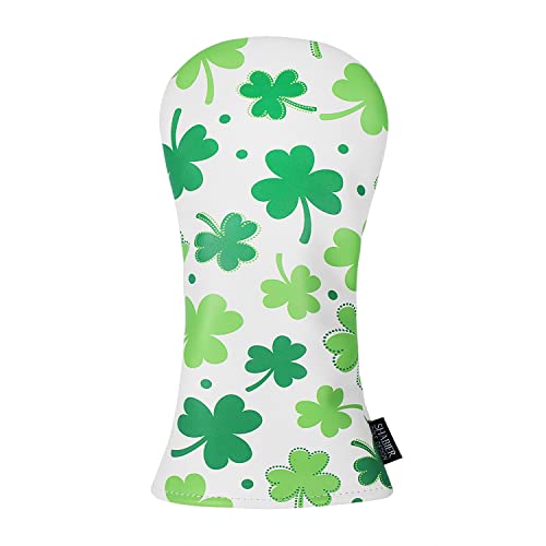 SHABIER Golf Shamrock Design Golf Wood Club Headcover Driver Cover for Taylormade M5 M6 Driver (Driver Head Cover)