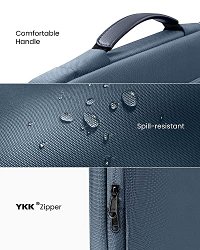 tomtoc 360 Protective Laptop Carrying Case for 14-inch MacBook Pro M3 A2992 A2918 M2/M1 Pro/Max A2779 A2442 2023-2021, 12.9-inch iPad Pro 3rd-6th Gen, Water-Resistant MacBook Accessory Bag Sleeve