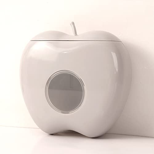 XiFor Disposable Clingfilm Storage Box, Plastic Bag Container and Dispenser for Grocery Bags, Shower Cap Organizer Wall Mounted Rack Trash Bag for Kitchen and Bathroom