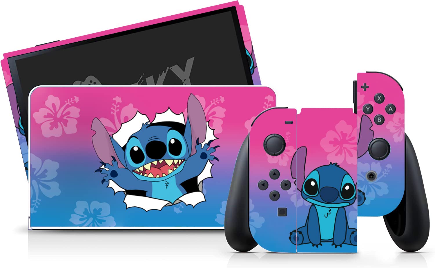 SadSkins Full Wrap Skin for Switch OLED Anime Switch OLED Protector Skin Cover Matte Vinyl Decal Stickers(Only Switch OLED)