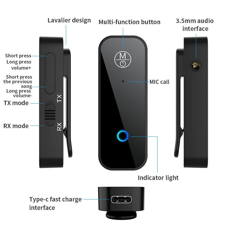 WDBBY Type C to Dual HDMI-Compatible USB 3.0 PD Converter 4 in 1 USB C Dock Station Hub 4K Adapter Cable