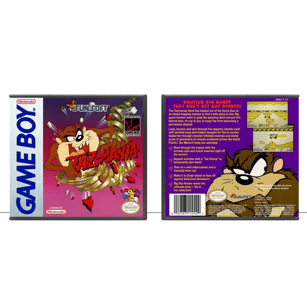Taz-Mania | (GB) Game Boy - Game Case Only - No Game