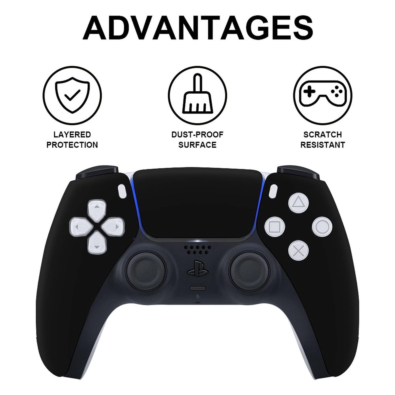 Puerto Rico Rican Flag Country Pride 3pcs Whole Body Decal Cover Sticker for PS5 Digital Edition for PS5 Console and Controller
