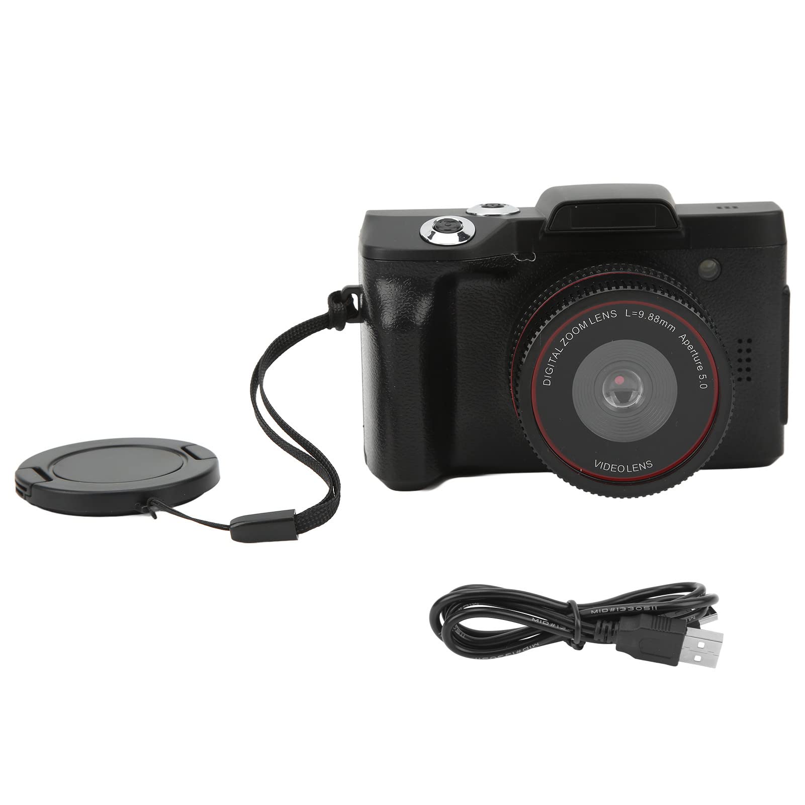 Vlogging Camera, Digital Camera 1080P 16MP Recording While Charging for Shooting
