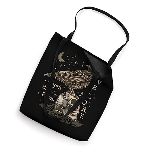 Nevermore The Raven Edgar Allan Poe Dark Academia Literature Tote Bag