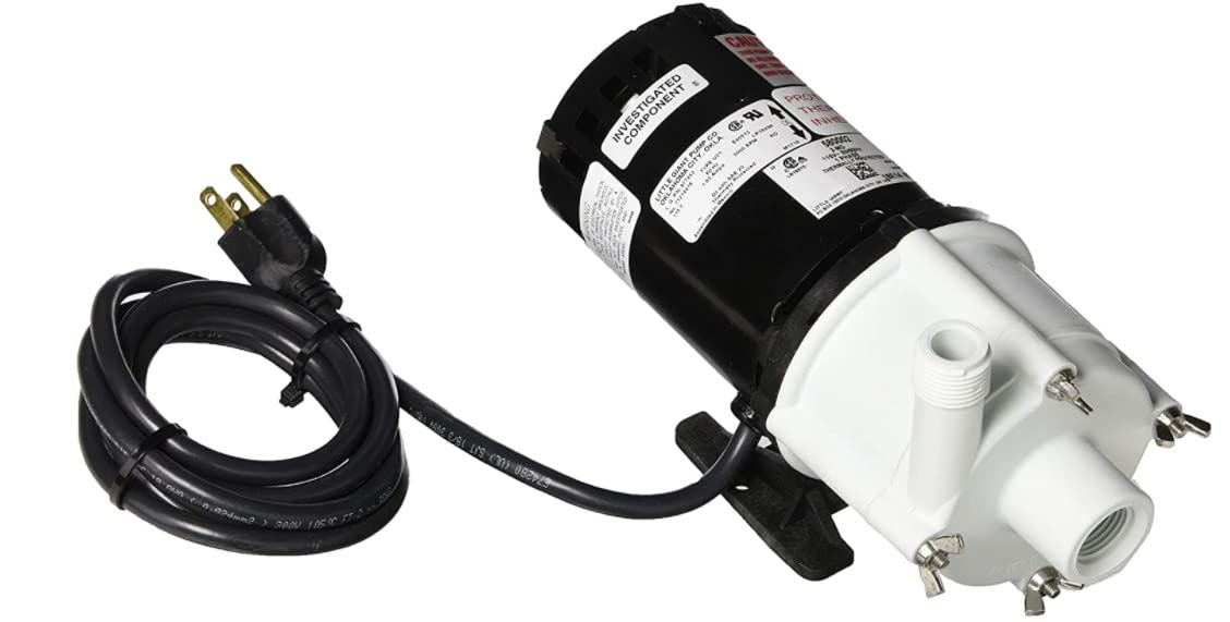 Little Giant 2-MD 1/30 HP 115-Volt, 510 GPH Magnetic Drive Pump, 6-Foot Power Cord, Black, 580002