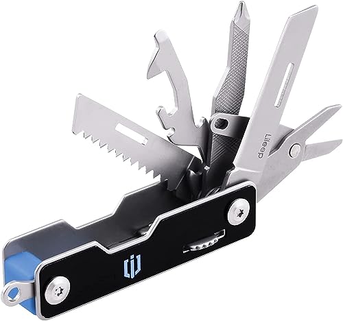 SHIELDON Lileep Multitool Knife, Swiss Style Army Pocket Knife, All in One Tool for Every Day Carry Use