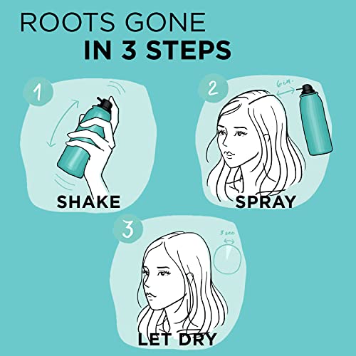 L'Oreal Paris Root Cover Up Temporary Gray Concealer Spray, Hair Color Spray with Filling & Thickening Coverage, Dark Blonde, Packaging May Vary