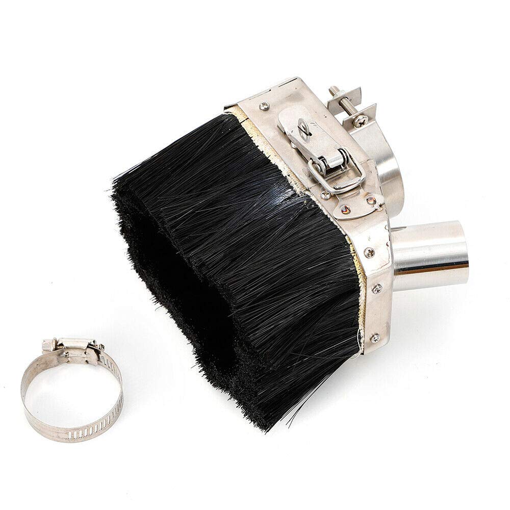 TFCFL Diameter 65mm/2.56'' Full length 132/5.20'' mmSpindle Dust Shoe Cover Brush Vacuum Cleaner CNC Router Engraving Milling Machine Woodworking Tool Vacuum Hood Sheet Metal