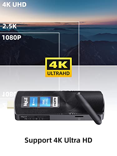 MeLE PCG02 Fanless Mini PC Stick Desktop,J4125 8GB 256GB Windows 11 Pro 4K HDMI Portable Small Computer, Support Win10 pro PXE Unlocked Bios Gigabit Ethernet, Work on Media Industry IoT Office