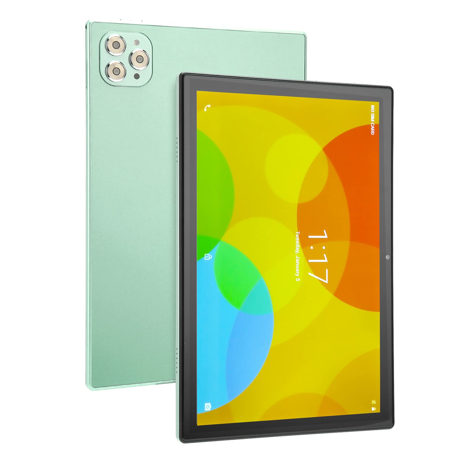 VINGVO 10.1in Tablet, Dual Cameras Speakers 5000mAh Rechargeable 6GB RAM 128GB ROM 100 to 240V Gaming Tablet for Long Commutes (US Plug)