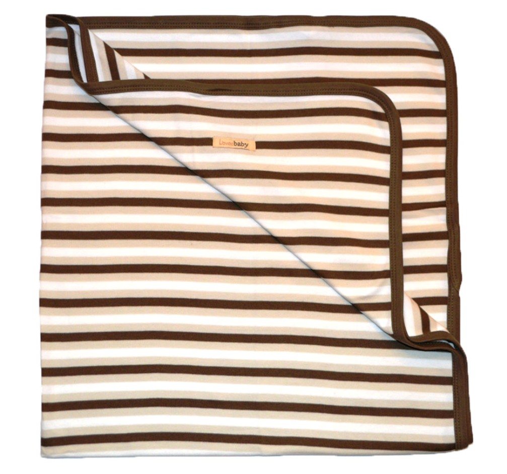 L'ovedbaby Unisex-Baby Newborn Organic Swaddling Blanket, Bark, One Size