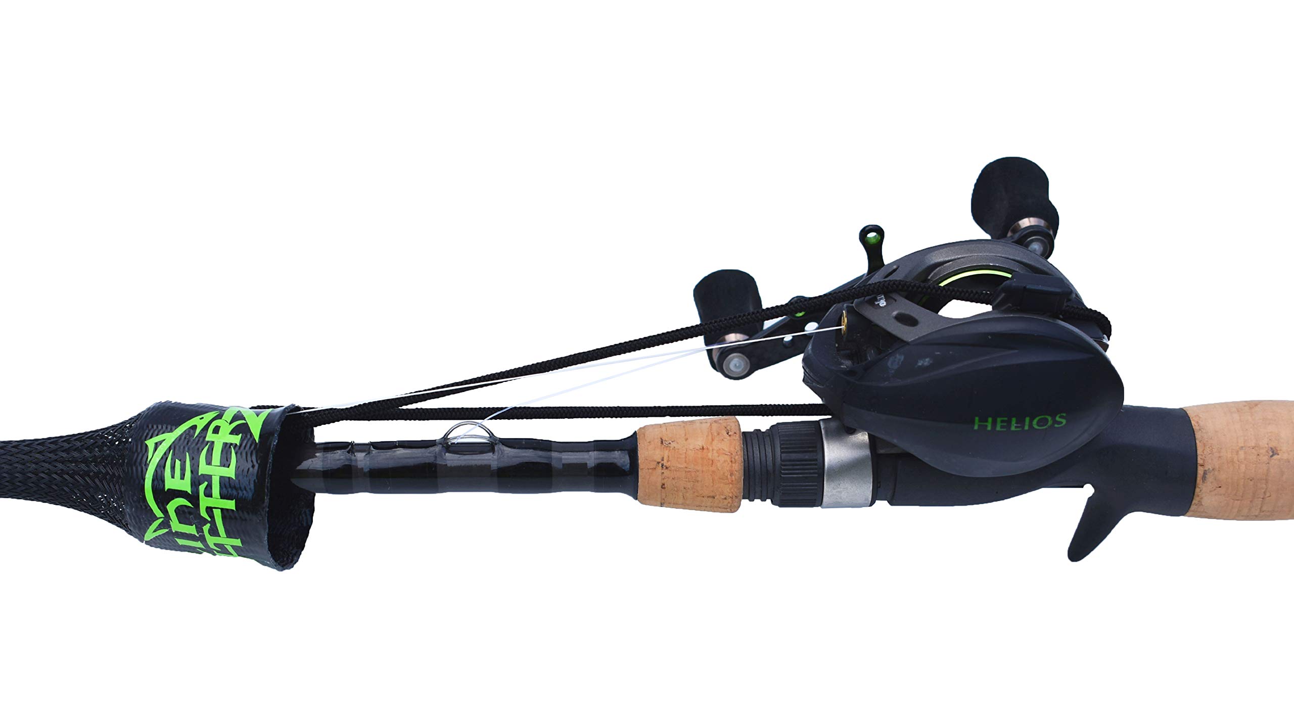 LINE CUTTERZ Edition TRC - Spinning Rod Shield w/Reel Strap & Foam Tip, Keeps Lines from Tangling - Size Medium