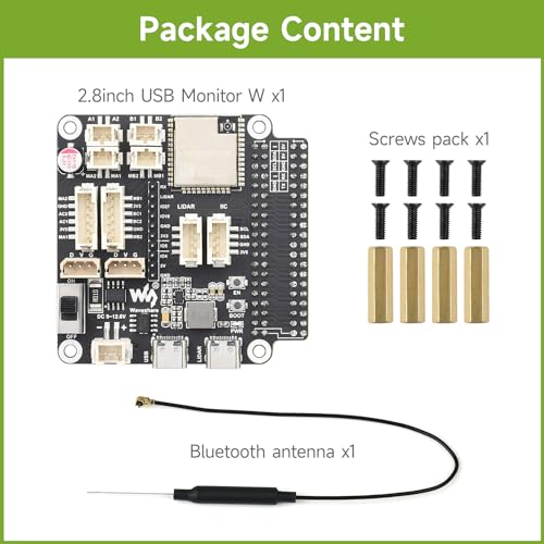 Waveshare General Driver Board for Robots, Compatible with Raspberry Pi and Jetson Nano, Based On ESP32, Multi-Functional, Supports WiFi, and ESP-Now Communications