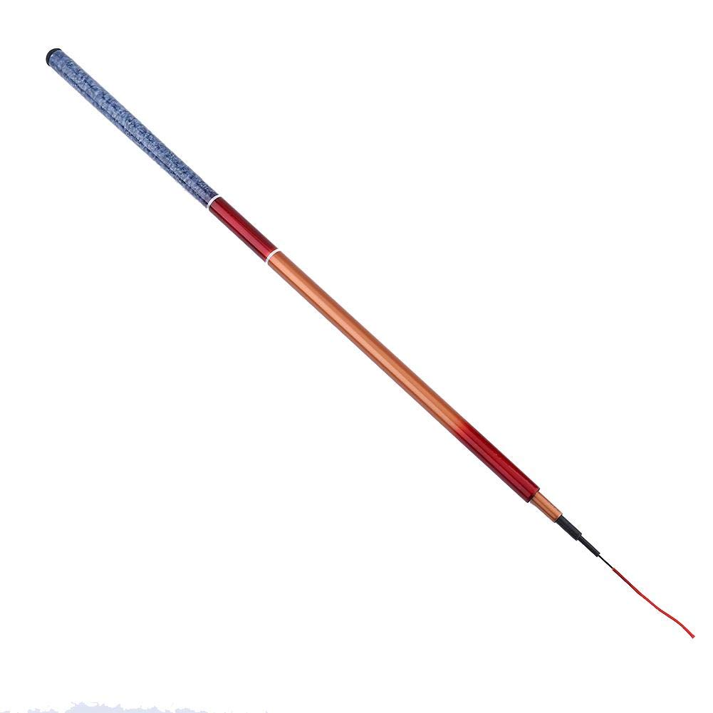 Liyeehao Retractable Glass Steel Hand Pole Telescopic Fishing Rod Tackle Tool 1.8-3.6m GG(1.8)