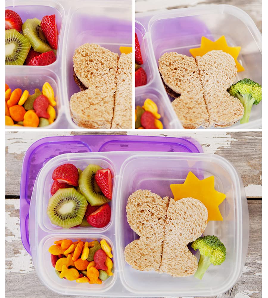 Sandwich Bread Cutters Shapes Set for Kids Vegetables Fruits Cheese Shapes Mold Supplies Crust Lunchbox and Bento Box