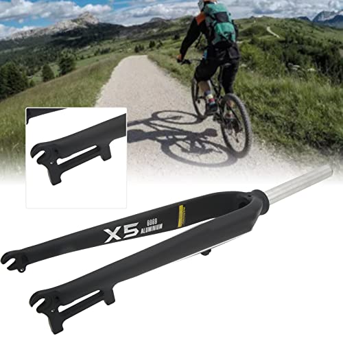 Pwshymi Bicycle Fork, Bicycle Rigid Fork High Strength Aluminum Alloy Lightweight for Road Bike