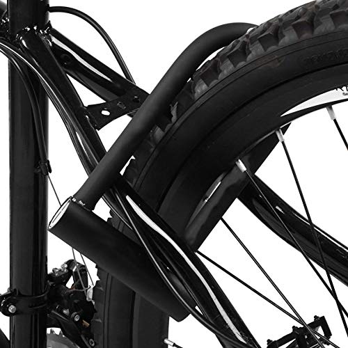 LMNUY u Lock for Bicycle Bicycle Lock Anti-Theft U-Shaped Steel Lock Portable Strong Security Lock with 2 Keys Unbreakable Bicycle Scooter Accessories Bike Lock