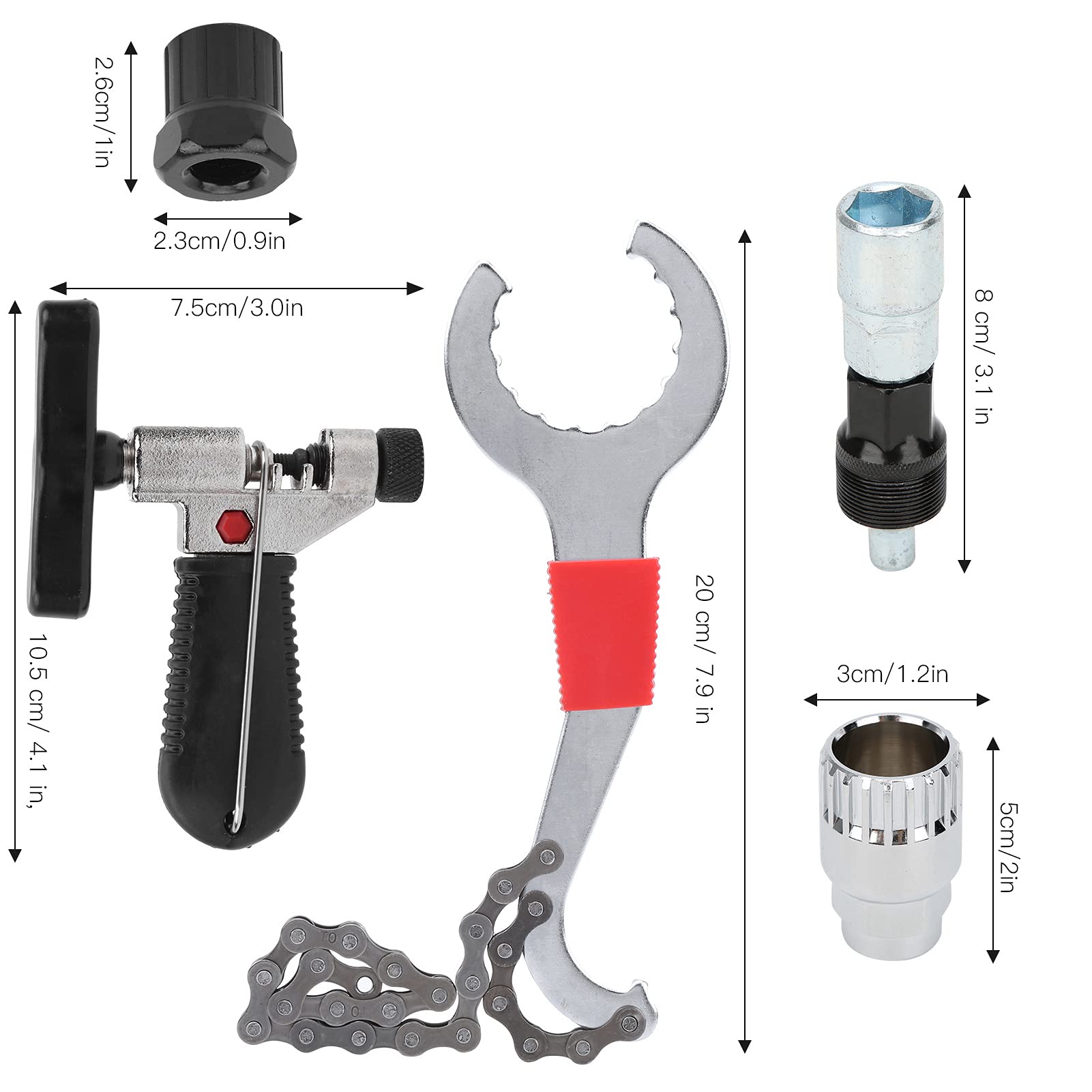 Pwshymi Road Bike Repair Tools, Simple Operation Strong Sturdy Bike Repair Tools for Bicycle