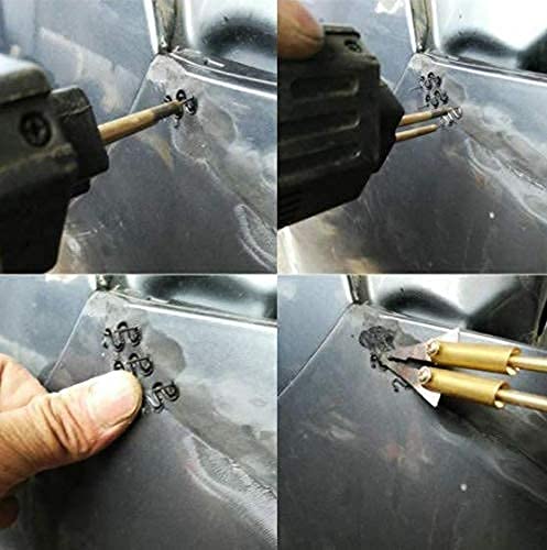 VOTOER 50W Hot Stapler Car Automotive Bumper Plastic Repair Kit Welding Machine, w/ 204 Staples and Diagonal Cutter