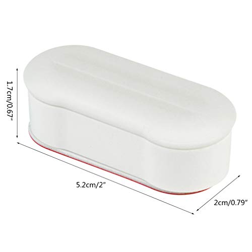 Toilet Seat Bumper Replacement Kit for Bidet with Strong Adhesive, 16 Pcs Topbuti Universal White Toilet Seat Bumpers Pads for Use with Bidets Stick On for Home and Hotel