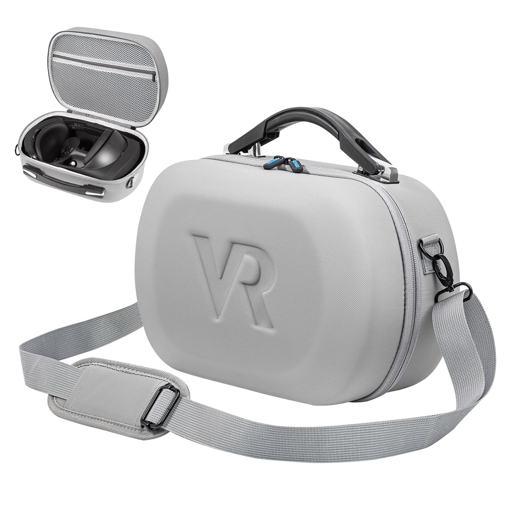 PSATCL Carrying Case for Meta Quest 3/Meta Quest Pro/Meta Quest 2, Hard Travel Case Storage for Meta Quest Pro VR Gaming Headset and Accessories