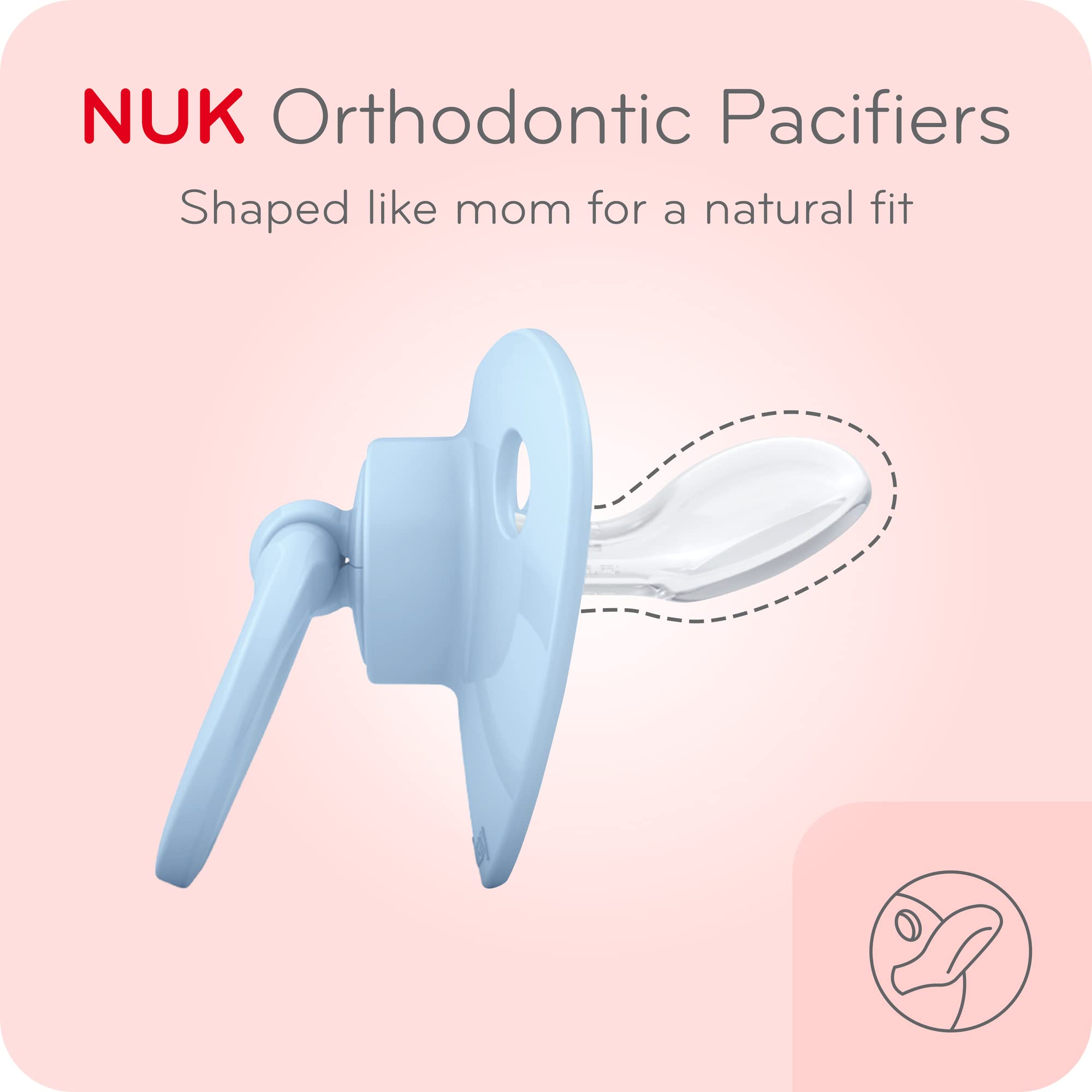 NUK Comfy Orthodontic Pacifiers, Timeless Collection, 6-18 Months, 5 Count
