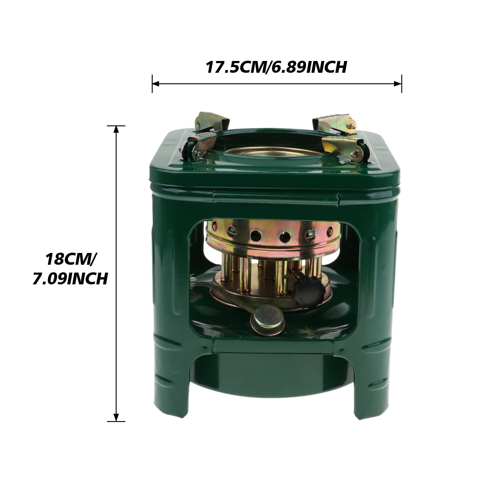 kesoto Lightweight Heater Stove, Compact Camp Stove for Backpacking, Camping, 18x17.5cm