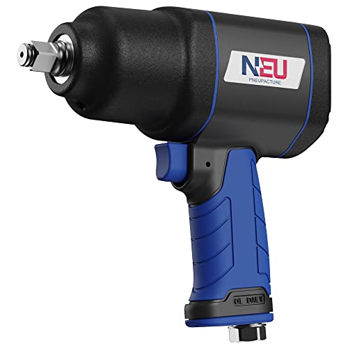 PNEUPACTURE NEU Air Impact Wrench,NEU 1/2 Inch Air Impact Wrench,7000RPM / 1000NM Drive Air Impact Wrench Steel Hammer Case