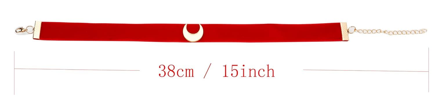 SanCak 6pcs Moon Hair Accessories Clips Headband Tiara with Necklace Headwear Cosplay Costome Props