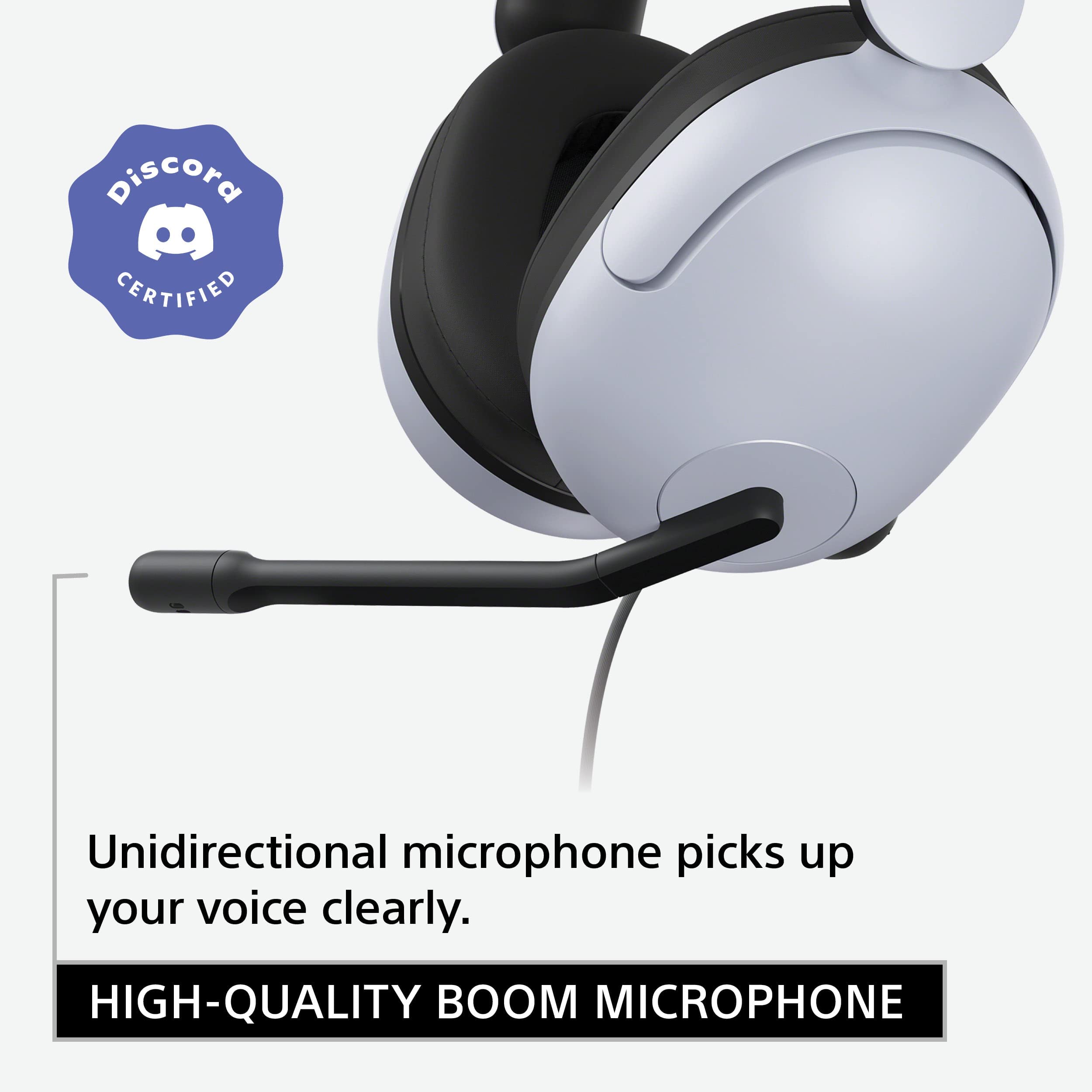 Sony-INZONE H3 Wired Gaming Headset, Over-ear Headphones with 360 Spatial Sound, MDR-G300,White