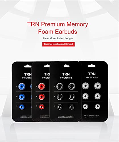 Super Soft Ear Plug 3pairs T400/t500(l m s) 4.9mm Caliber Ear Pads/Memory Ear Plug Foam Eartips,Soundproof Soft Sponge Silicone Ear Plugs for in-Ear Headphones Ear Tips Sponge Pads Accessories (Blue)