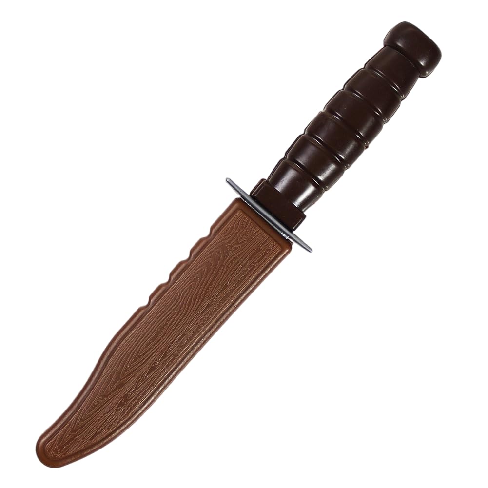 zonzxcv Plastic Fake Knife Prop Knife Toy Sword with Sheath Not Sharp Safety Plastic Dagger Toy Knife Length 9.4 Inch