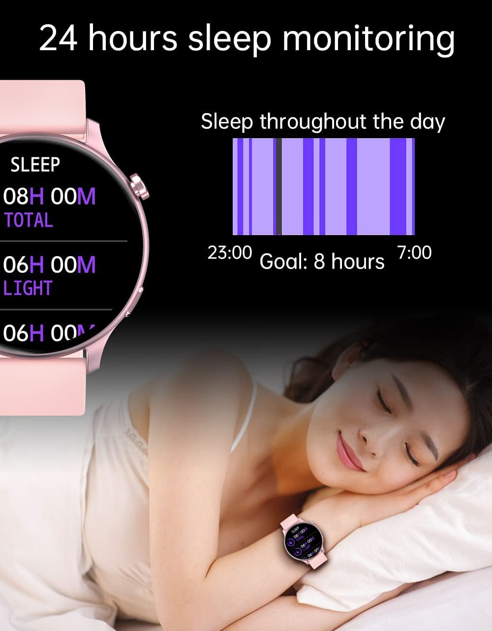 Smart Watches for Women Fitness Watch Bluetooth Call Dial Waterproof Activity Tracker for Sports Calories,Steps,Distance Android iOS Compatible