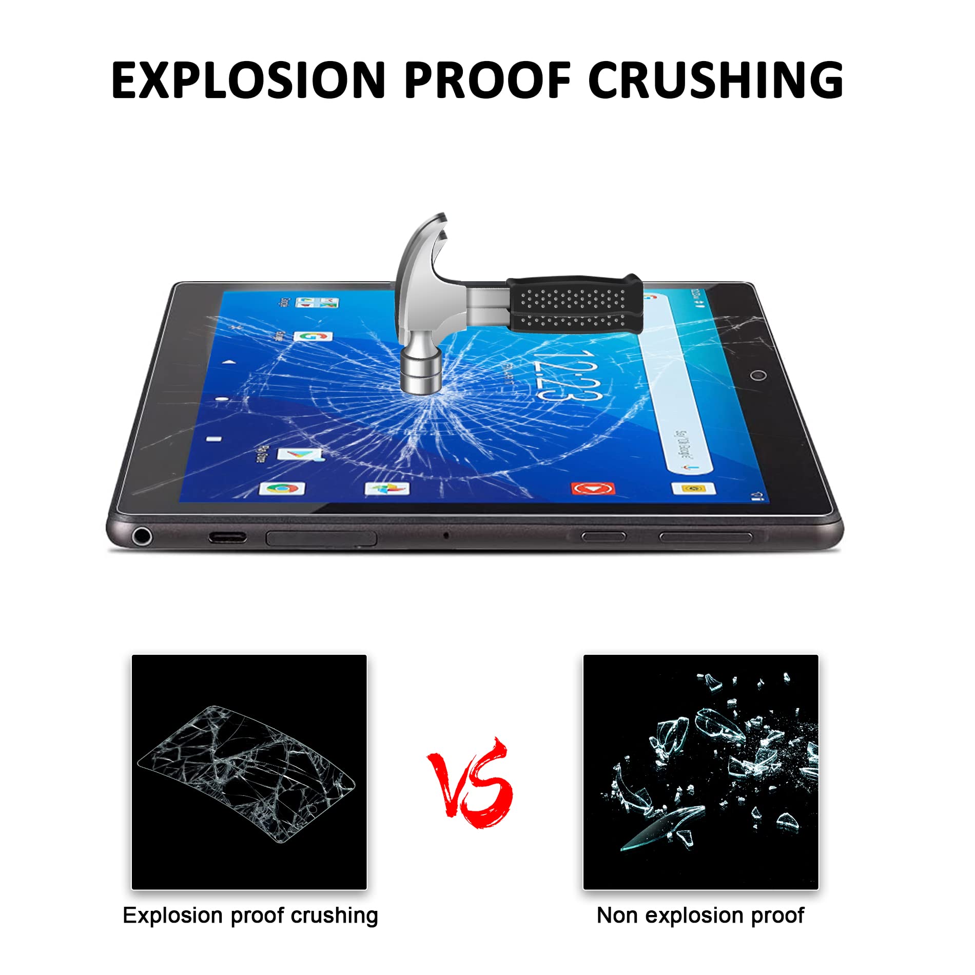 TopEsct 2-Pack Screen Protector for Walmart Onn 10.1 Pro Tablet 2020,Tempered Glass Walmart Onn 10.1 Pro Model 100003562,9H Hardness, Ultra Clear, Anti-Scratch