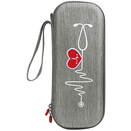Trjgtas Protective Case for Classic III Stethoscope Accessories Portable Storage Bag Carrying Case Pouch(Gray)