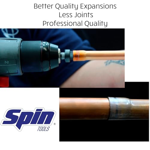 Spin S6000 6-Piece Drill Bit Swaging Tool Set 1/4, 3/8, 1/2, 5/8, 3/4, 7/8-Inch