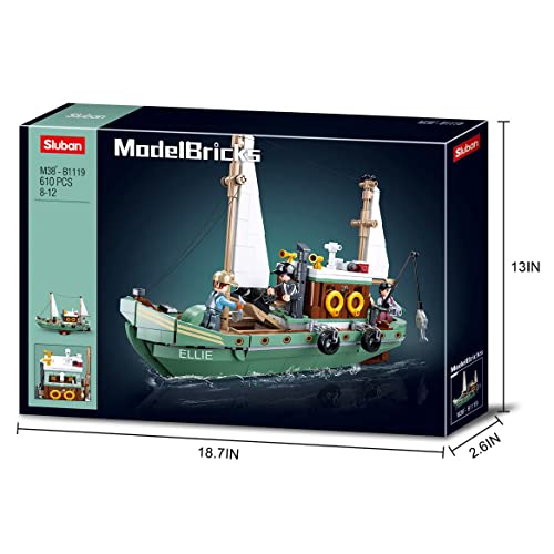 Sluban MODELBRICKS-Fishing-Boat 610pcs