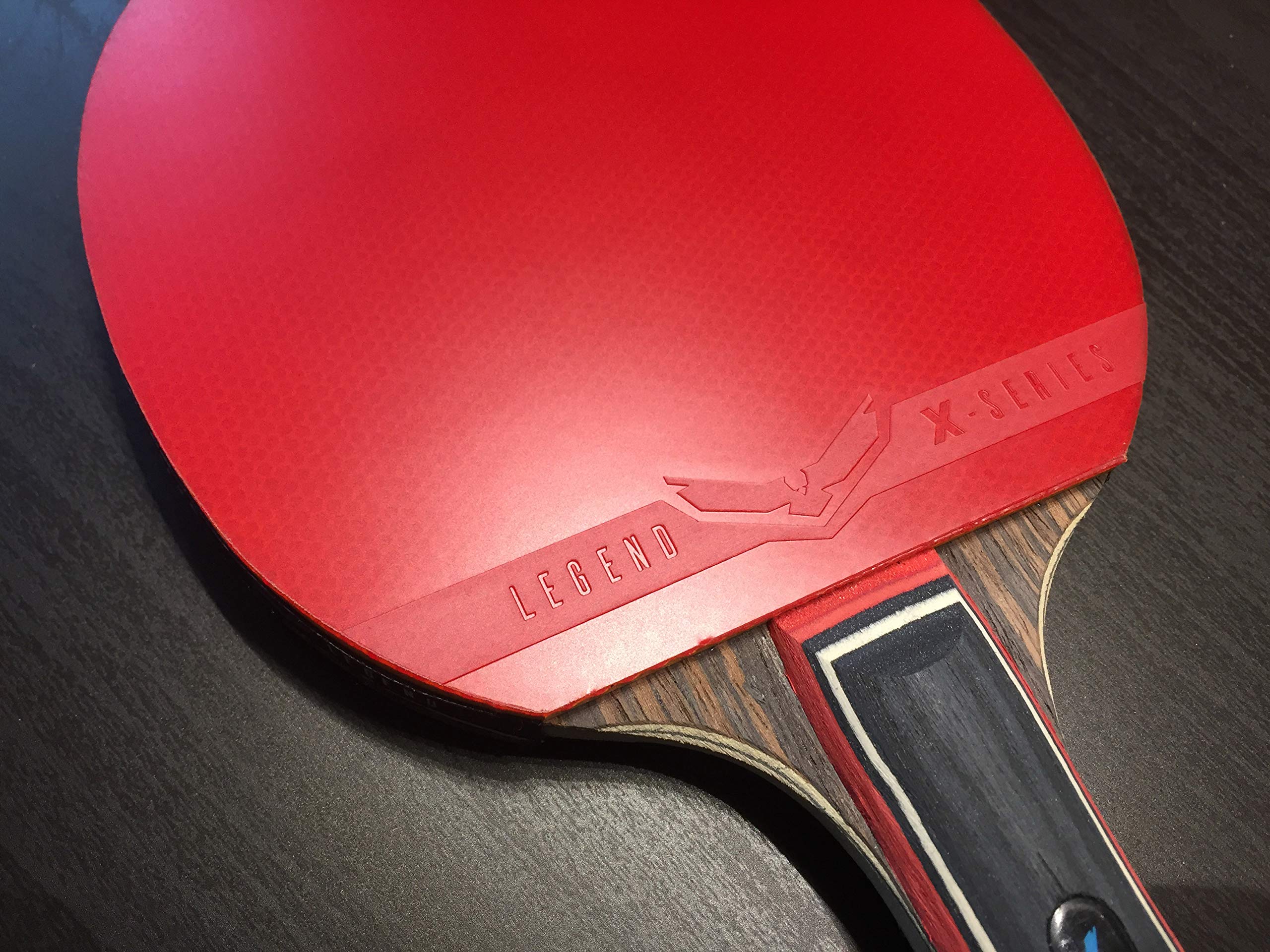 Legend X5 Table Tennis Paddle | with Training Video, Racket Case | 7-Ply Blade, 2.0mm Sponge, Premium Competition Ping Pong Racket