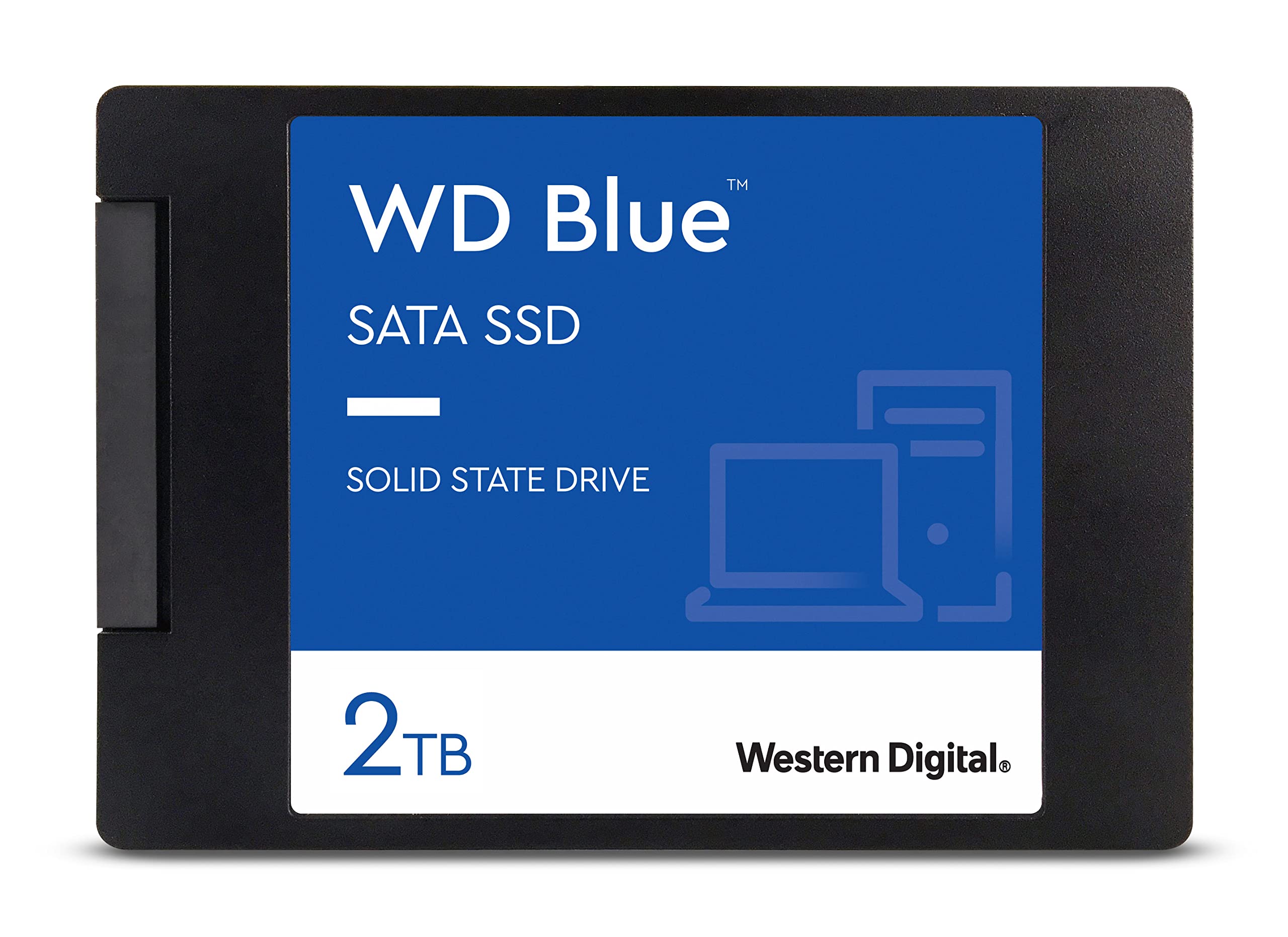 Western Digital 2TB WD Blue 3D NAND Internal PC SSD - SATA III 6 Gb/s, 2.5"/7mm, Up to 560 MB/s - WDS200T2B0A 1TB WD Blue SA510 SATA Internal Solid State Drive SSD - WDS100T3B0A